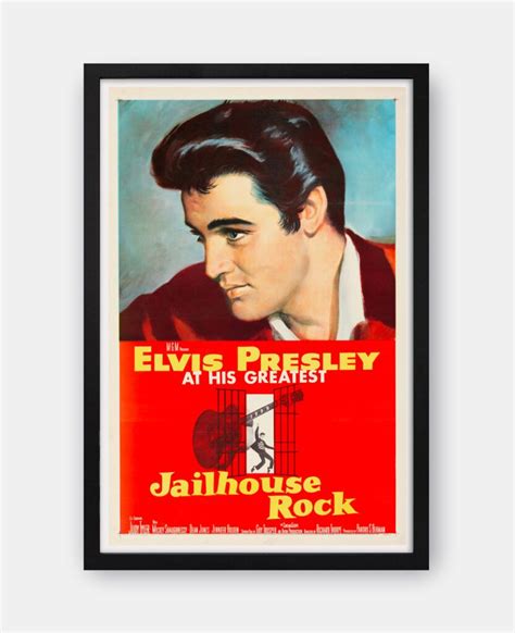 Jailhouse Rock 1957 Movie Poster The Curious Desk
