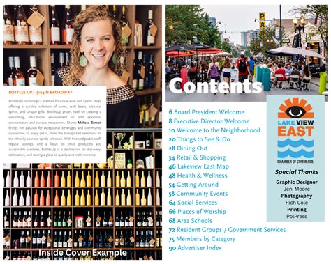 Inside Front Cover Or Inside Back Cover Directory Ad Lakeview East