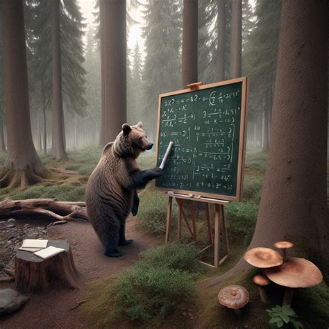 Bear Doing Math Blank Template Imgflip