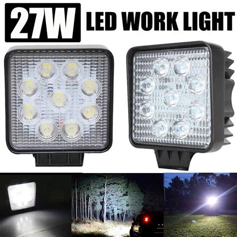 Buy 4 Inch Led Work Light Bar 27w Spot Beam Work Lamp For Off Road Suv