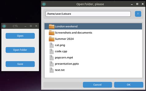ctkfiledialog new unofficial widget · tomschimansky customtkinter