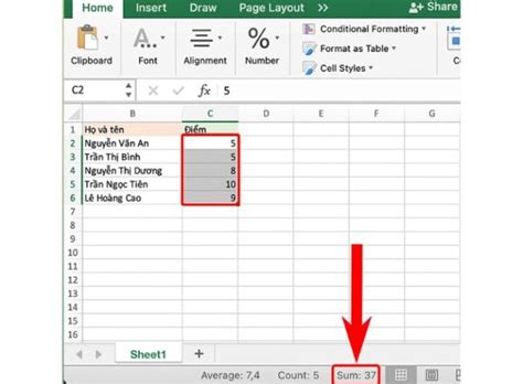 Công Thức Tính Hàm Tổng Trong Excel Chi Tiết Dễ Hiểu