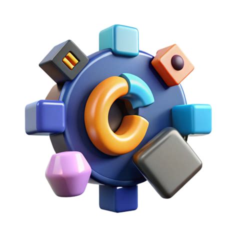 3d Colorful Blocks And Chart Data Visualization Concept 54586903 Png