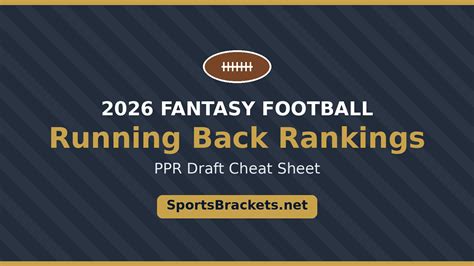 2026 Fantasy Football Rb Rankings Ppr Printable Cheat Sheet