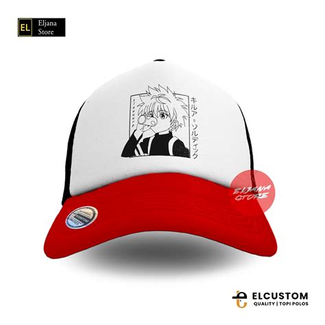 Killua Hunter X Hunteranime Hatdemon Slayerdistro Net Hatpremium Hatscreen Printing Hat