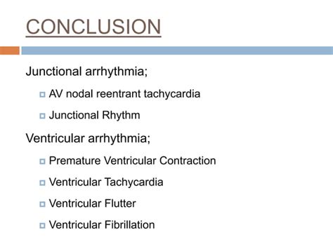 Ecg Junctional Arrhythmia And Ventricular Arrhythmia Pptx
