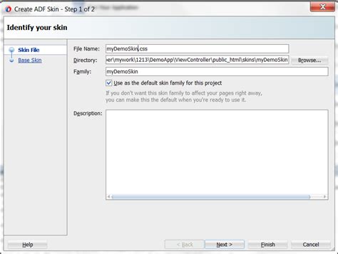 Captivecodes Notebook Adf Skinning Creating A Custom Skin For An