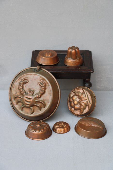 Seven Different Copper Bakeware 1880 1900 7 Copper Catawiki