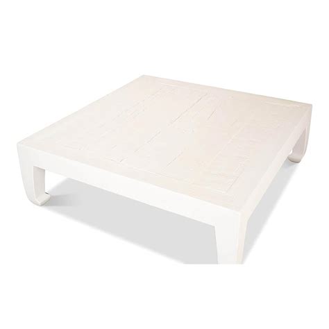 Modern Asian Style White Coffee Table For Sale At 1stdibs Modern
