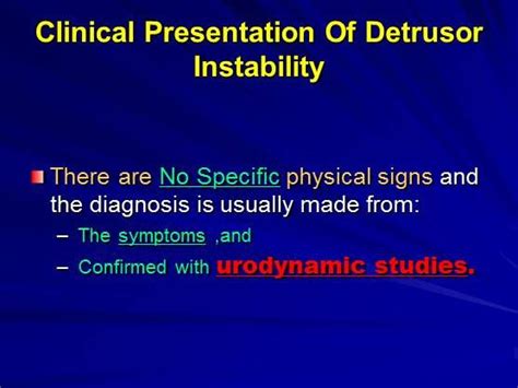 Detrusor Instability