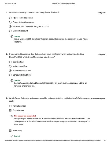 Assess Your Knowledge Coursera 1 82722 840 Pm Assess Your