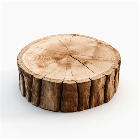 Tree Stump Slice Premium Ai Generated Image