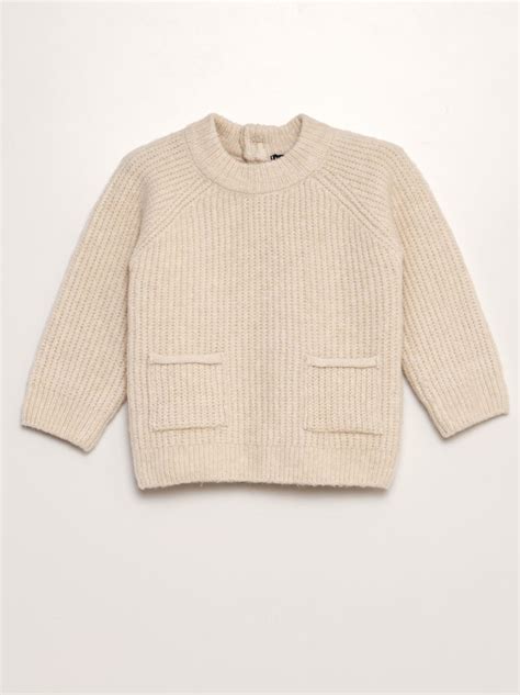 Camisola Em Malha De Tricô Bege 1000€ Kiabi