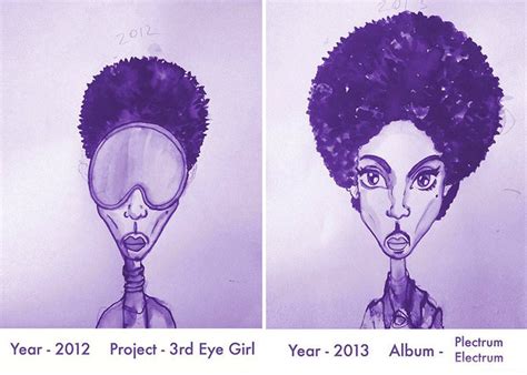 Princes Hair Styles From 1978 To 2013 Illustrated By G Card