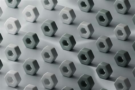 A Group Of White And Gray Hexagonal Objects Photo Free 3d Image On Unsplash