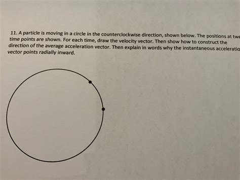 Answered A Particle Is Moving In A Circle In Bartleby