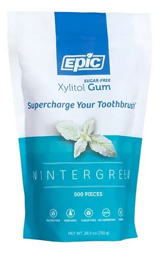 Chicle Xilotol Chicle Sin Azúcar Epic Dental Menta Menta Fresca