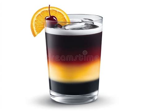 Striking Tequila Sunrise Is Served In A Tall Highball Glass It