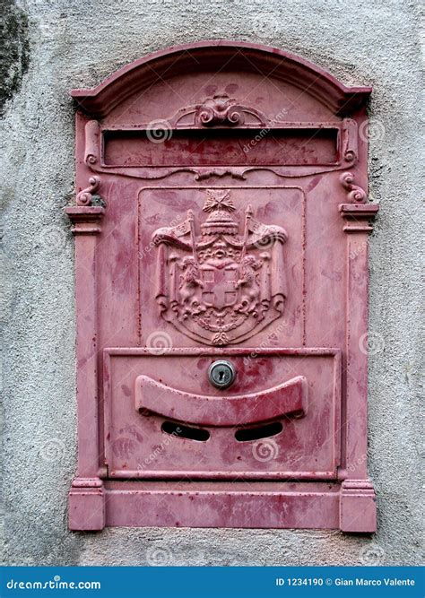 Vecchia Cassetta Postale Italiana Fotografia Stock Immagine Di Rosso