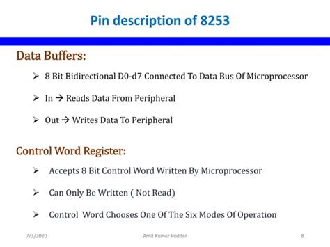 8254 Programmable Interval Timer Ppt