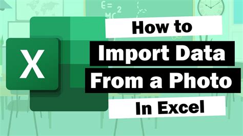 Turn Photos Into Excel Spreadsheets Youtube
