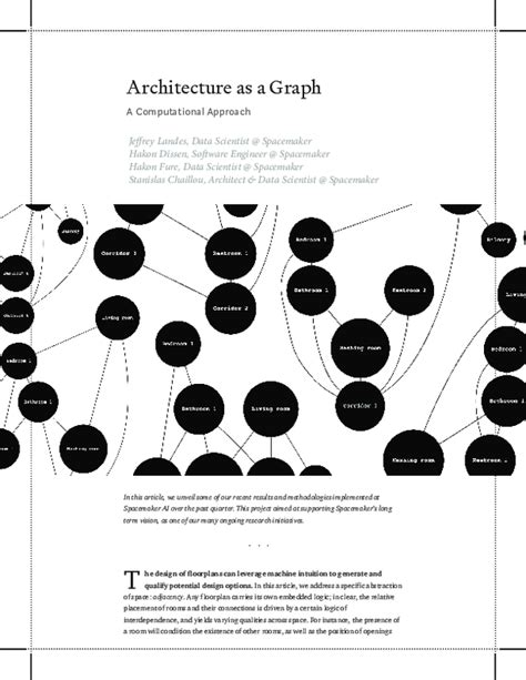 Pdf Architecture As A Graph A Computational Approach