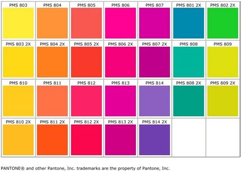 Pms Color Chart Artofit