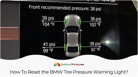 How To Reset Bmw X3 Tire Pressure Light