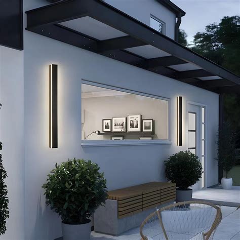 Waterproof Modern Led Long Strip Outdoor Wall Porch Lights Flyachilles