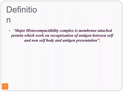 Mhc Major Histocompactibility Complex Definition Classification