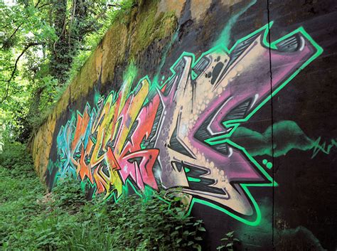 Graffiti Along The Cycle Track Stroudie Central