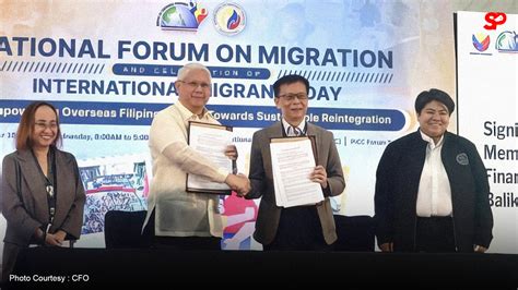 Cfo Dmw Partner For Enhanced Ofw Reintegration Program Sunday Punch