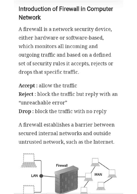 Firewall And Packet Filters Bsc Computer Science Studocu