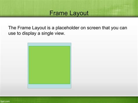 Android Layouts Ppt