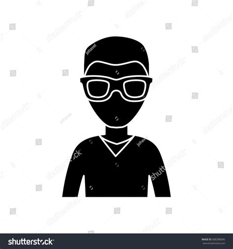 Man Glasses Icon Stock Vector Royalty Free 688288090 Shutterstock
