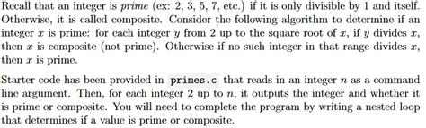 Solved Recall That An Integer Is Prime Ex 2 3 5 7
