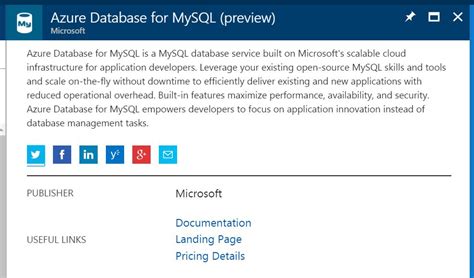 Azure Database For Mysql がプレビューで登場したので起動確認してみた。 技術的な何か。