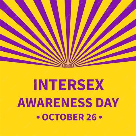 Premium Vector Intersex Awareness Day Typography Poster Lgbt