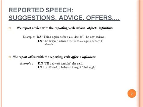 REPORTED SPEECH Imperatives REPORTED SPEECH ORDERS AND
