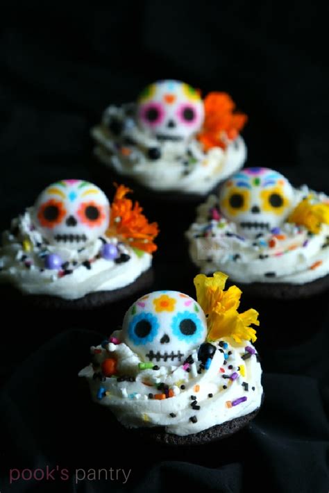 Day Of The Dead Cupcakes Pooks Pantry Recipe Blog