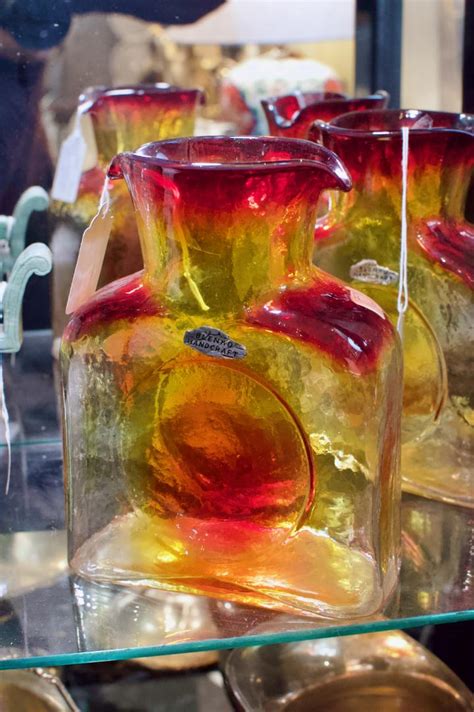 Shop Blenko Water Bottle W Original Labels Hunt And Gather