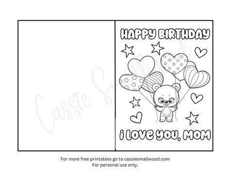 Printable Birthday Cards Foldable For Dad
