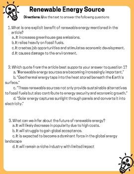Sbac Aligned Quoting Evidence Practice Renewable Energy Source Tpt