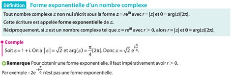 Nombres Complexes Point De Vue Géométrique Et Applications Forme