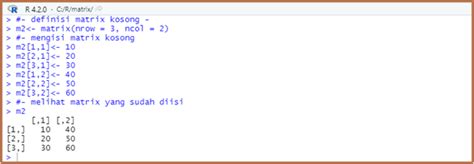 Bahasa R Part6 Penggunaan Struktur Data Matrix And Array Di R Geriatama
