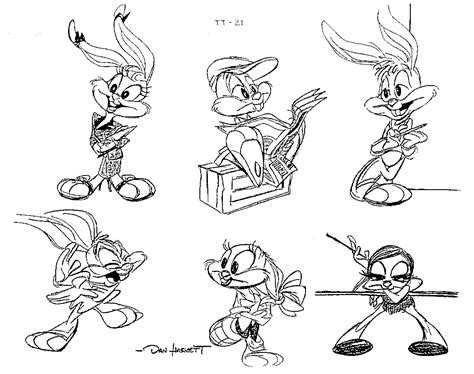 Babs Bunny Model Sketches By Dan Haskett Album Malts Reference