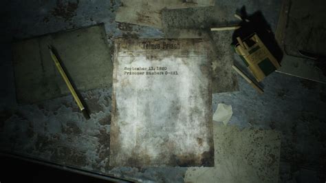 Prison Note Silent Hill Wiki Fandom