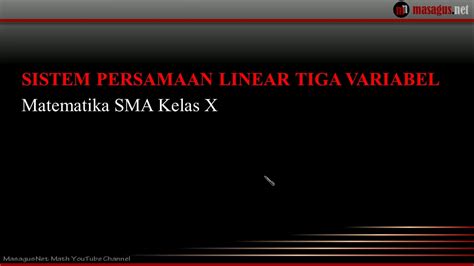Contoh Soal Spltv 17 Contoh Soal Spltv Metode Determinan Matriks Kumpulan Sifat