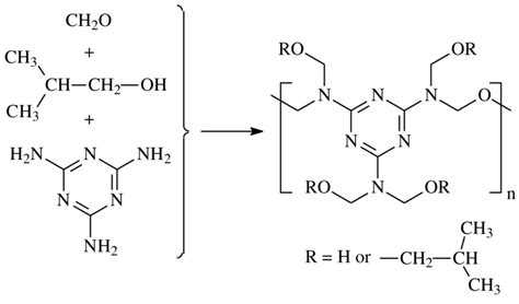 Structure Of Polymelamine Co Formaldehyde Isobutylated Resin