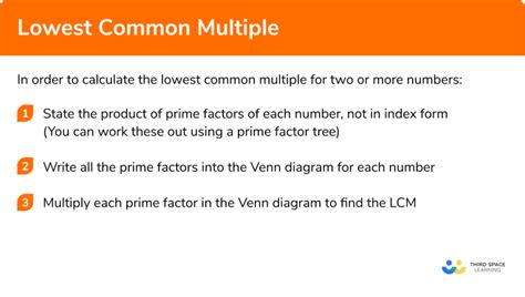 Lowest Common Multiple Gcse Maths Steps And Examples